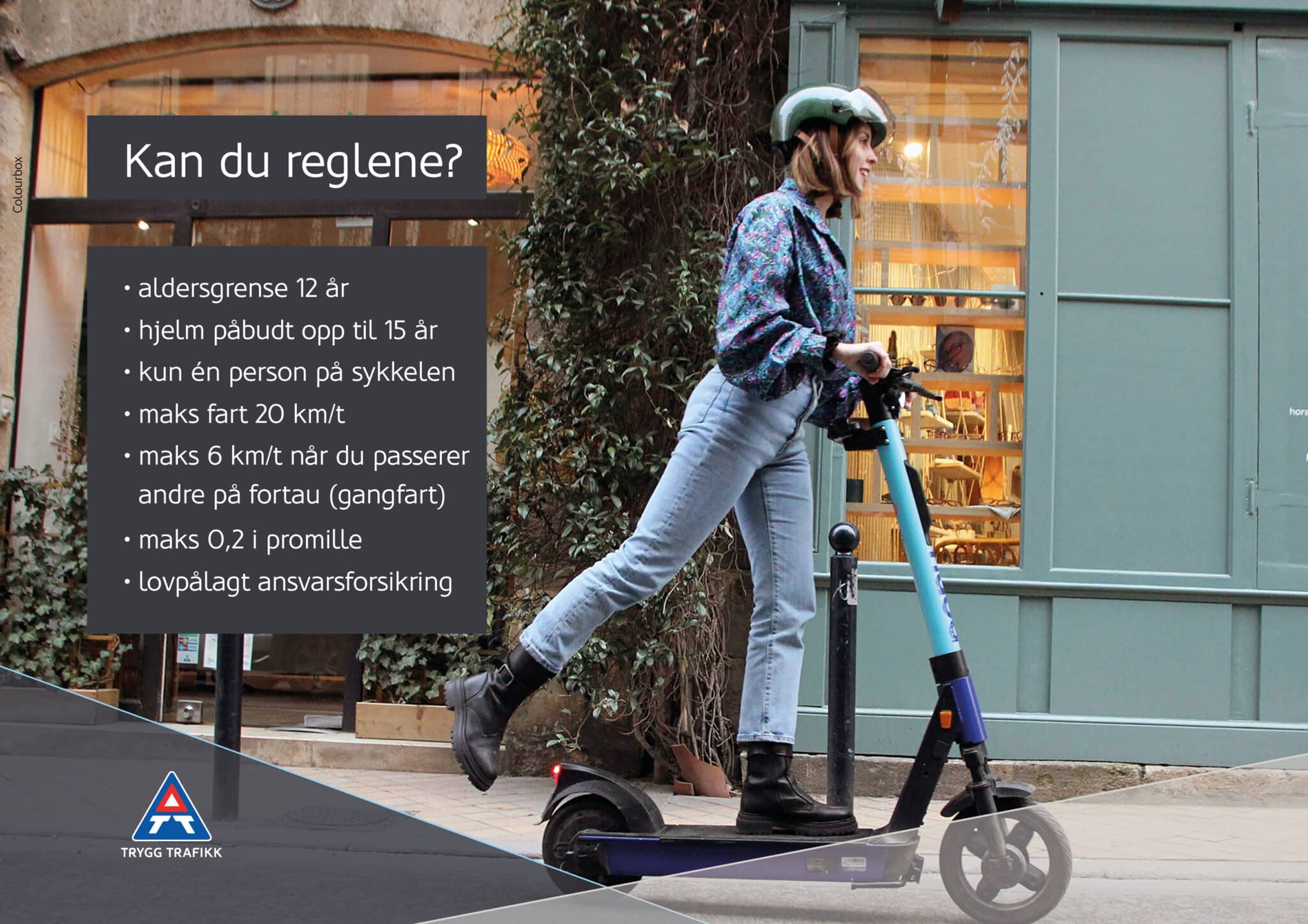Regler for elsparkesykkel - Trygg Trafikk
